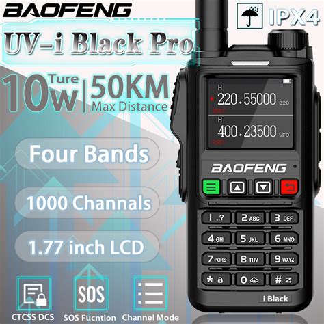 Baofeng UV18 I Black Pro Model Professional Long Range Walkie Talkie 4