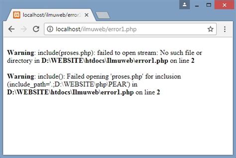 Tips Mengatasi Berbagai Error Pada Php Ilmuweb Net