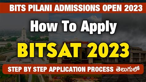 Bitsat Application Process Step By Step Yoursmedia