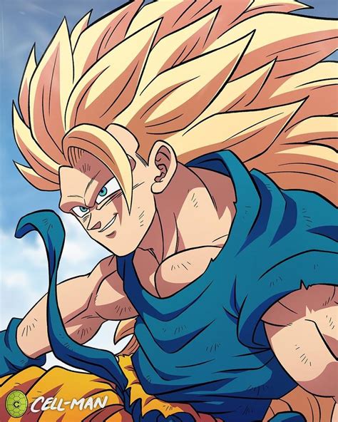 Goku Super Saiyajin Fase 3 Dibujo De Goku Personajes De Dragon Ball
