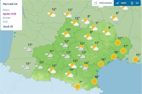 Voici ce que prévoit Météo France pour Toulouse et l Occitanie mercredi
