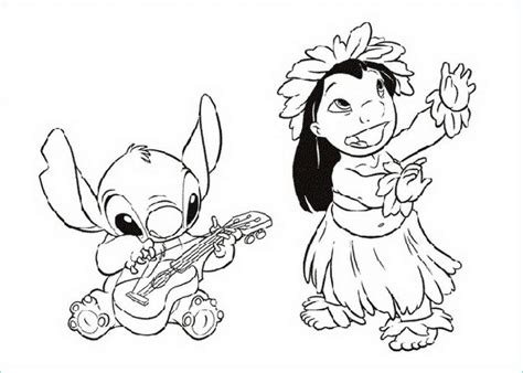 15 Beau De Stitch A Colorier Stock Coloriage Coloriage