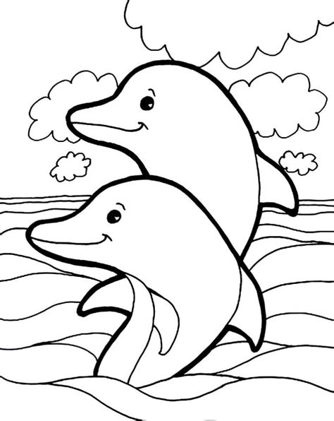 50 Desenhos De Golfinhos Para Colorir Como Fazer Em Casa