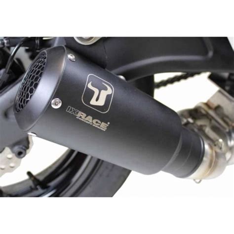 Ligne complète homologuée IXRACE MK2 INOX BLACK Yamaha MT 07 14