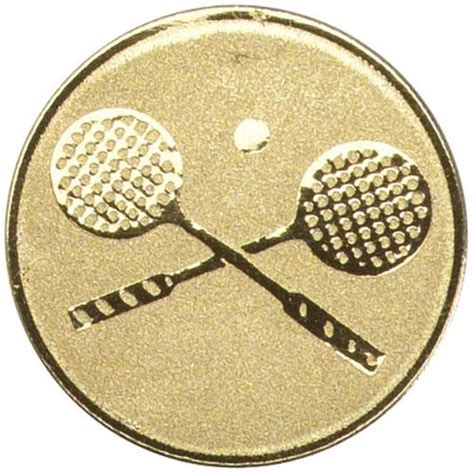 Squash Gold Centre 50mm Metal Trophy Boss