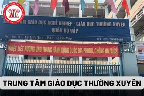 Nguồn tài chính của Trung tâm giáo dục thường xuyên được lấy từ đâu và