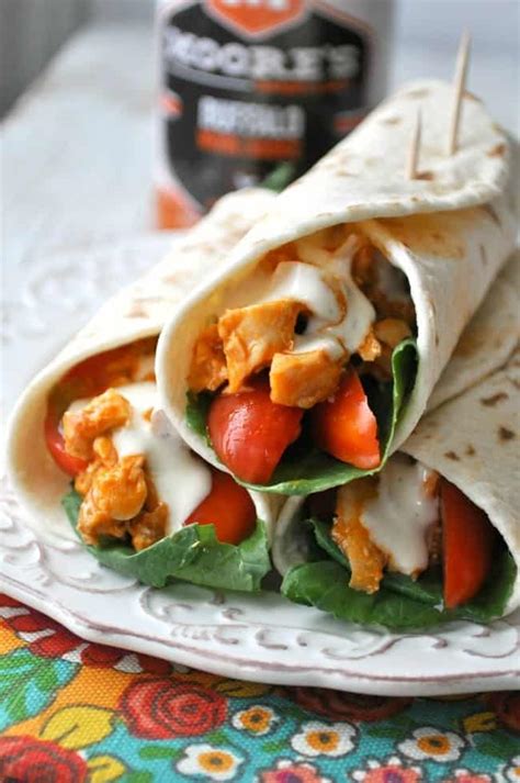 Spencer S Minute Buffalo Chicken Wraps The Seasoned Mom