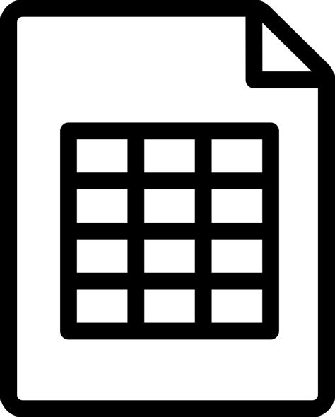 Table Icon Png Free Icons Library