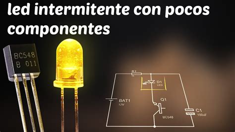 Circuito De Led Intermitente F Cil De Hacer Con Un Solo Transistor