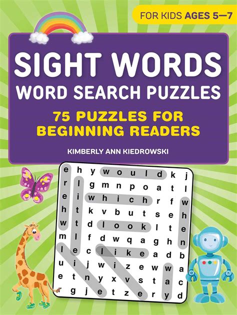 Sight Words Word Search Puzzles Book By Kimberly Ann Kiedrowski