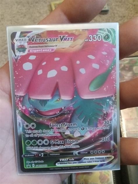 Mavin Pokémon TCG Venusaur VMAX SWSH Black Star Promos SWSH102 Holo Promo