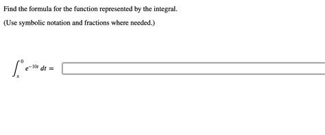 solved find the formula for the function represented by the