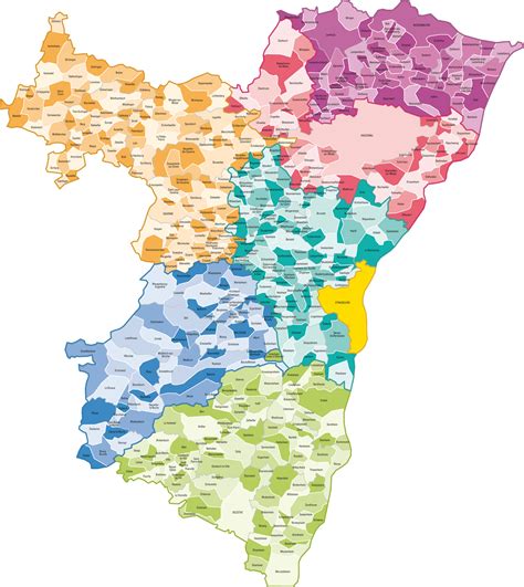 Carte du Bas Rhin Bas Rhin carte du département 67