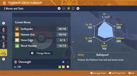 Heres some info on the Pokémon Scarlet Violet Chesnaught loot moves