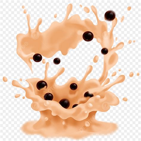 Splashing Milk Tea PNG Vector PSD And Clipart With Transparent