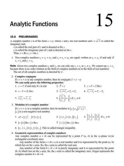 unit 4 analytic functions pdf holomorphic function function mathematics
