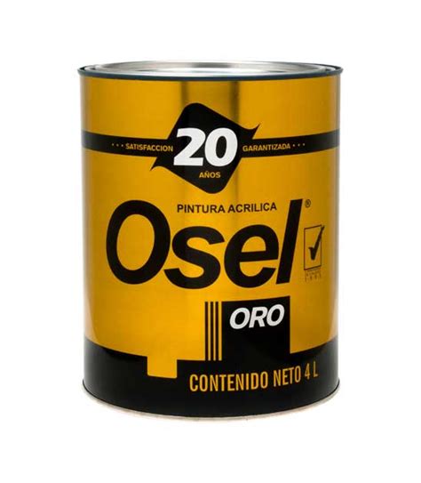 Pintura acrílica Osel Oro satinada Pinturas Osel