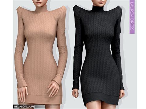 The Sims Resource Belaloallure Lauren Dress PATREON