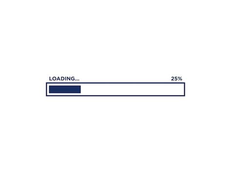 Premium Vector Loading Progress Bar Icon Vector Template