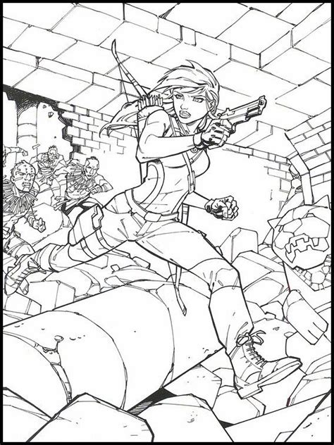 Tomb Raider 32 dibujos faciles para dibujar para niños Colorear Online