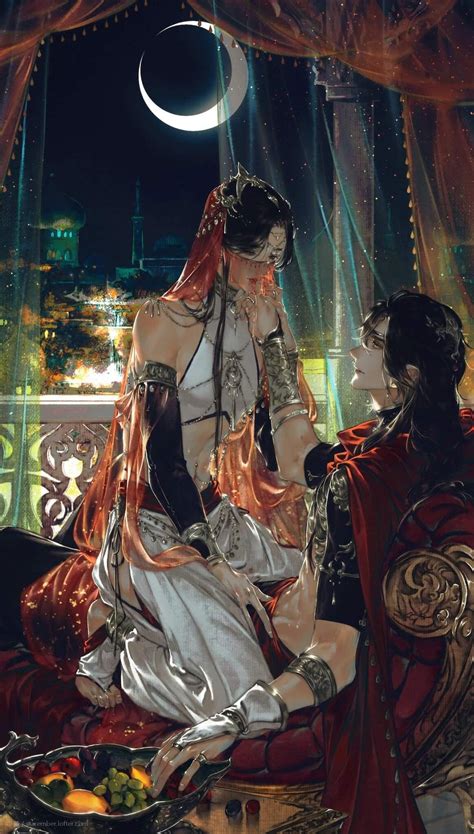 Heaven Official S Blessing Hua Cheng Xie Lian San Lang Postcard Crimson