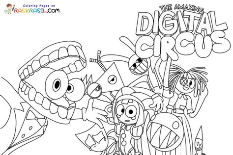 The Amazing Digital Circus Coloring Pages Coloring Pages Cartoon