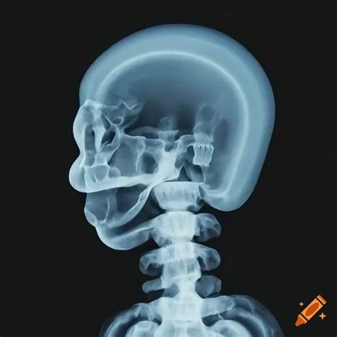 X Ray Of Cracked Stuffed Toy Head On Craiyon
