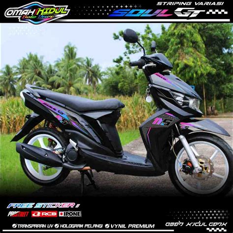 Yamaha MIO SOUL GT 115 Variation STRIPING YAMAHA MIO SOUL GT STREET