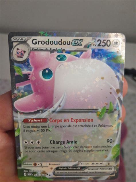 Carte Pokémon Grodoudou Ex 040 165 151 Ecarlate Et Violet 151 Ev3 5