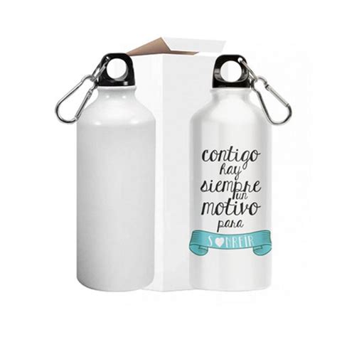 Botella De Aluminio Sublimable 600 Ml Tazones Para Sublimar