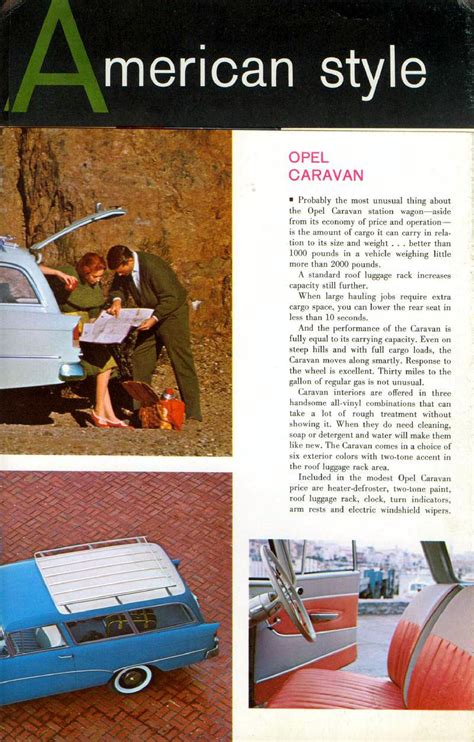 Opel Rekord Brochure