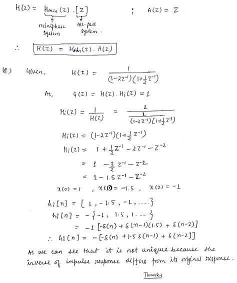 [solved] consider a causal lti system described by the following difference course hero