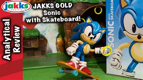 Jakks Gold Sonic The Hedgehog Action Figure Classic Sonic With