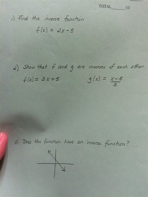 solved find the inverse function f x 2x 5 show that f
