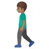 Man Walking Medium Skin Tone Icon Noto Emoji People Activity Iconpack