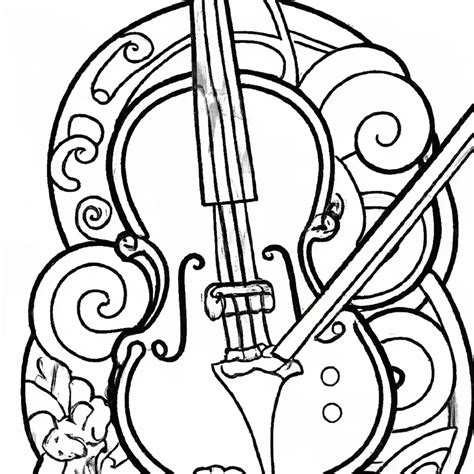 Desenho De Violino Para Colorir Uma Atividade Divertida E Criativa