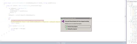 Entity Framework After SaveChangesAsync Visual Studio Crashes