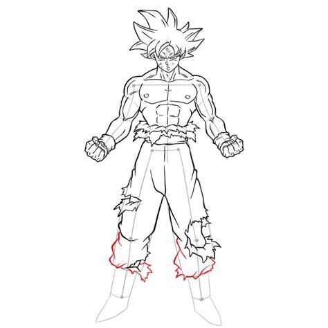 Coloriage Goku Ultra Instinct à imprimer