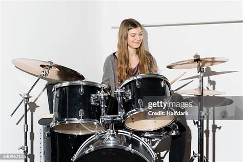 Lady Playing Drums Photos And Premium High Res Pictures Getty Images