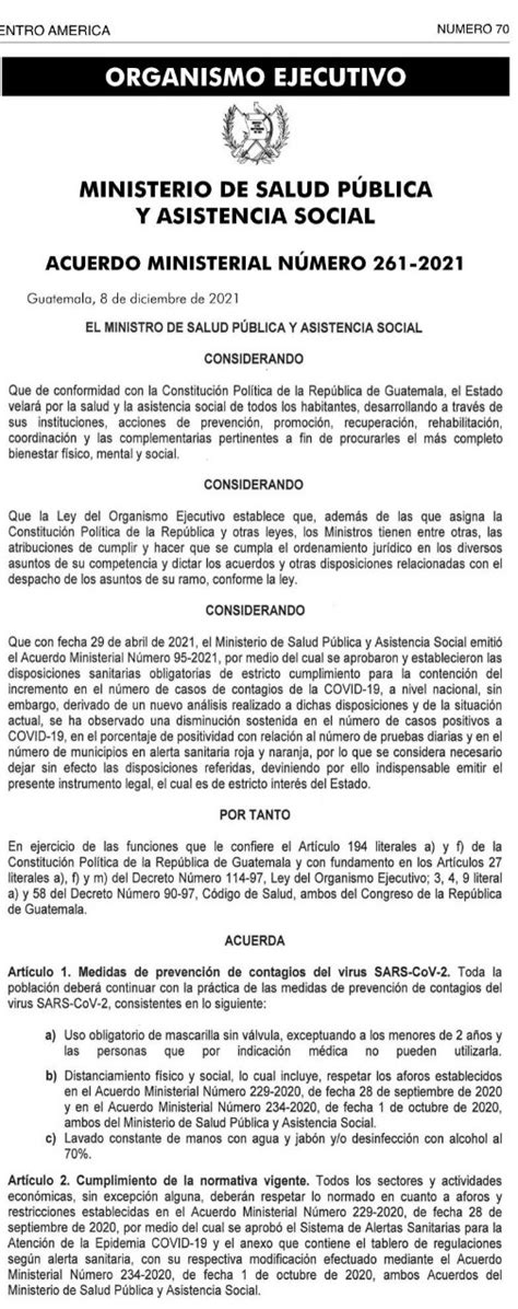 Ministerio De Salud P Blica On Twitter El Mspas Publica En El
