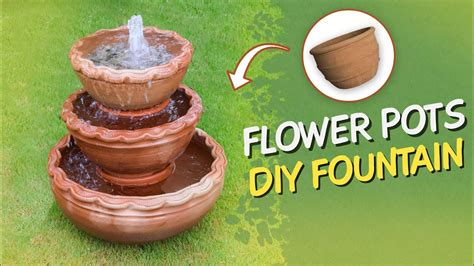 Super Easy Do It Yourself Waterfall Fountain Using Flower Pots YouTube