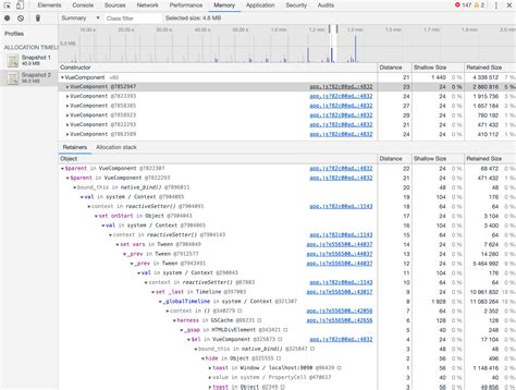 Javascript How To Interpret Chrome Memory Profiling Result Memory