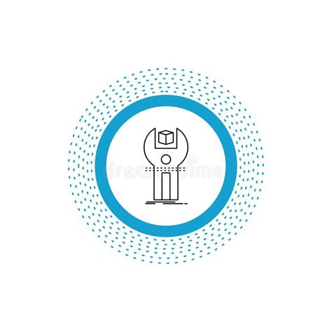 SDK App Development Kit Programming Line Icon Vector Isolated