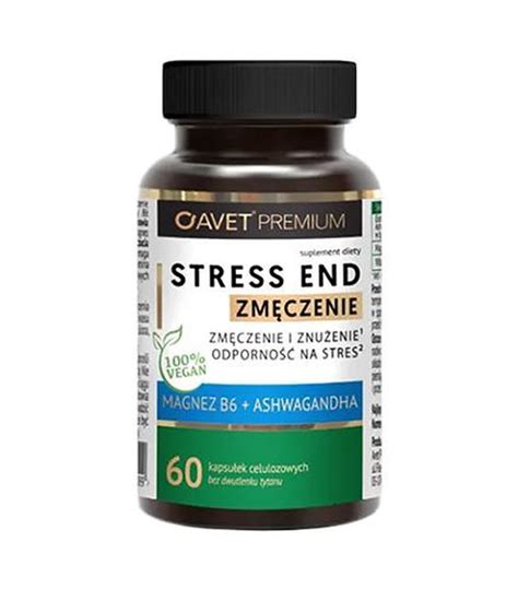 Avet Premium Stress End Zmęczenie Magnez B6 Ashwagandha 60 kaps