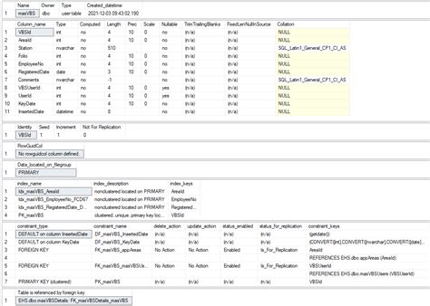bcp export sp help table to file in sql server stack overflow