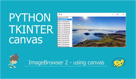 Tkinter ImageBrowser 2 With Canvas Python Programming