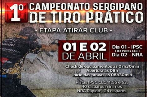 Primeiro Torneio de Tiro Prático de SE começará sábado O que é
