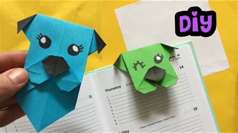 Faire Un Marque Page Chien En Origami Simple Et Rapide Bricolage En