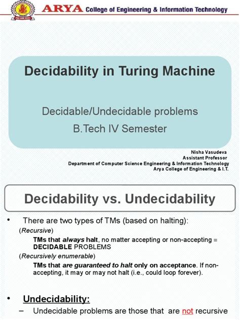 6 decidability final pdf computing theory of computation