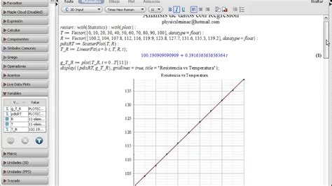 linear regression with maple youtube